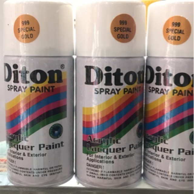Jual Cat Semprot Diton Special Gold 999/ Cat Semprot Acrylic 300cc ...