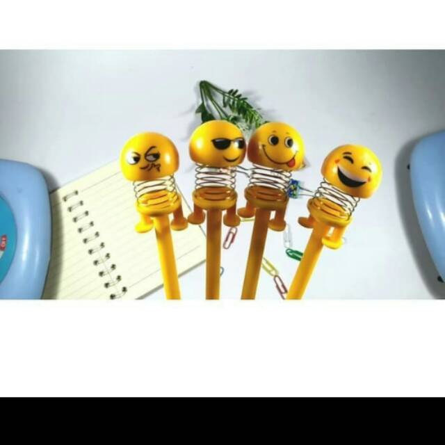 Jual Bulpoint Emoticon per karakter unik lucu pulpen Emoji karakter ...