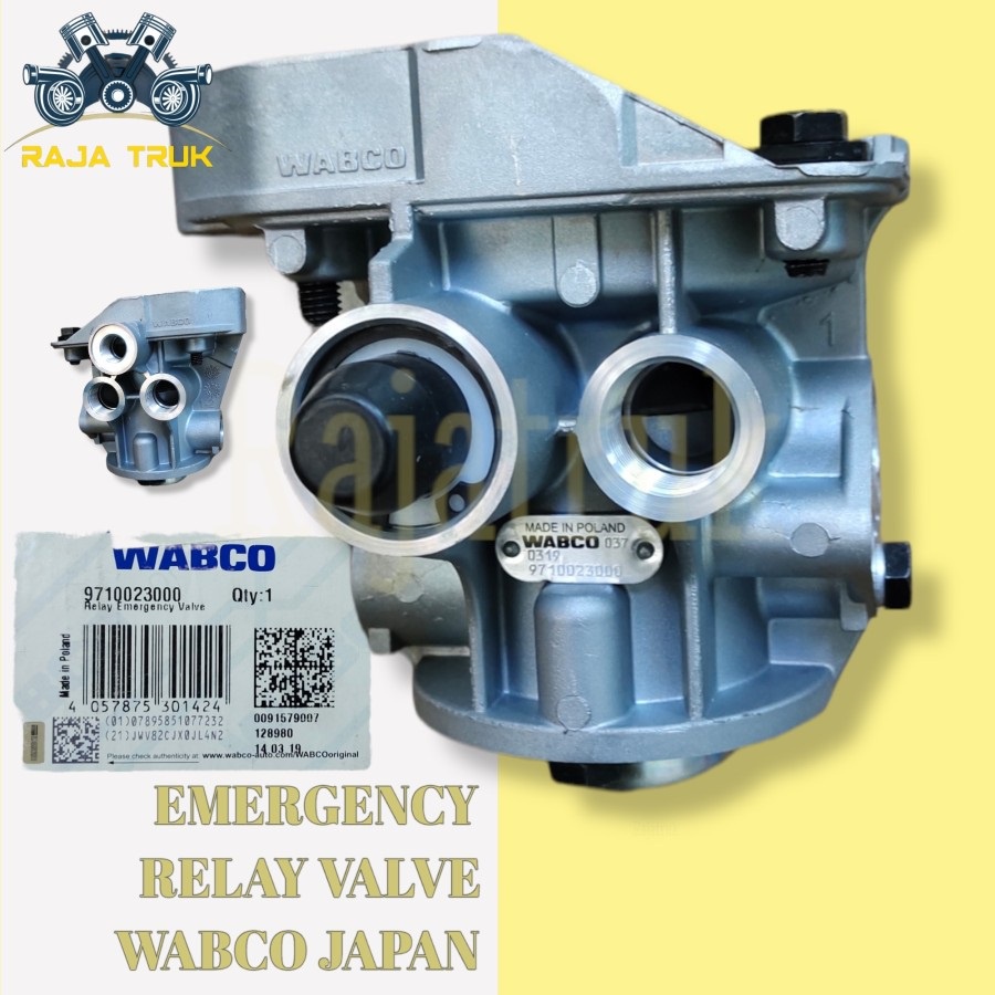 Jual EMERGENCY RELAY VALVE WABCO JAPAN HINO 700 TRAILER 9710023000 ...