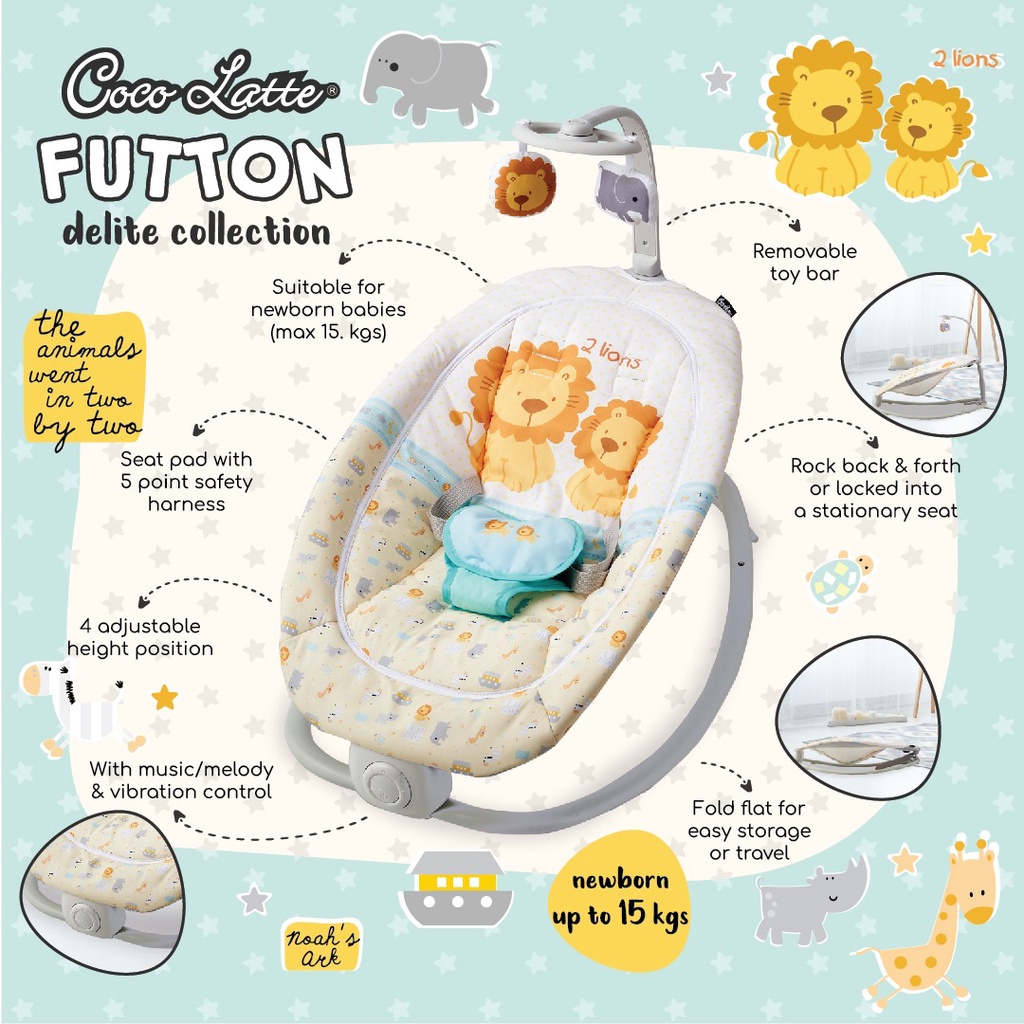 Jual Bouncer Cocolatte Futton Fold Up Rocker Delite Collection Ayunan ...