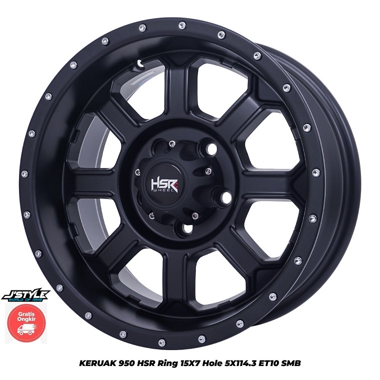 Jual VELG MOBIL TERIOS,XTRAIL,HILUX HSR KERUAK RING 15X7 PCD 5X114,3 ET10 BLACK | Shopee Indonesia