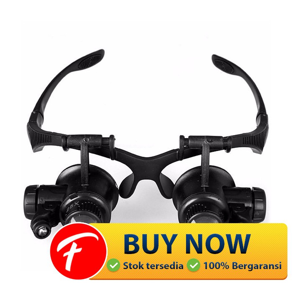 Jual Kacamata Pembesar 25x Magnifier dengan 2 LED - Black | Shopee ...