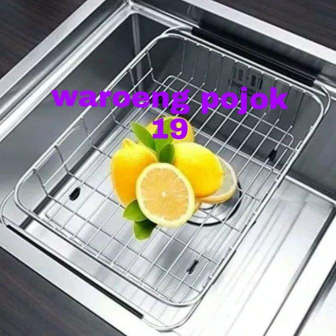 Jual Keranjang Kitchen Sink/Rak Tirisan Piring Dan Sayur Stainless ...