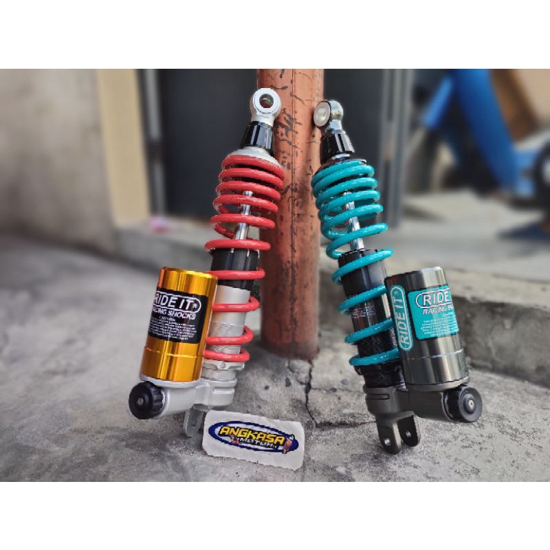 Jual shock ride it gp ntr r1 nitron 330mm tabung bawah matic single ...