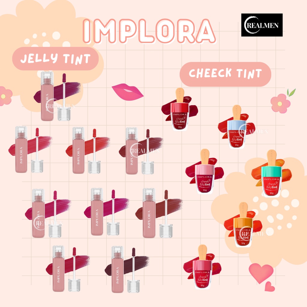 Jual IMPLORA CHEECK & LIP TINT/ LIP TINT IMPLORA / IMPLORA JELLY TINT ...