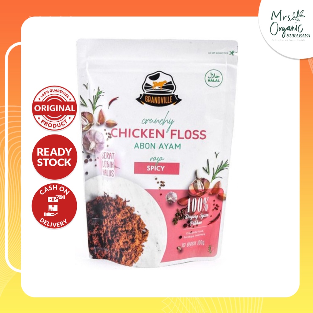 Jual Abon Ayam Rasa Spicy Pedas Grandville 100 Gr | Shopee Indonesia