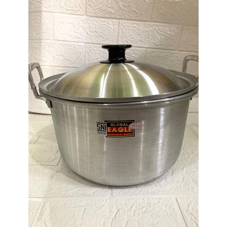 Jual Panci alumunium eagle dan jawa paramount panci masak air 16 - 30 ...