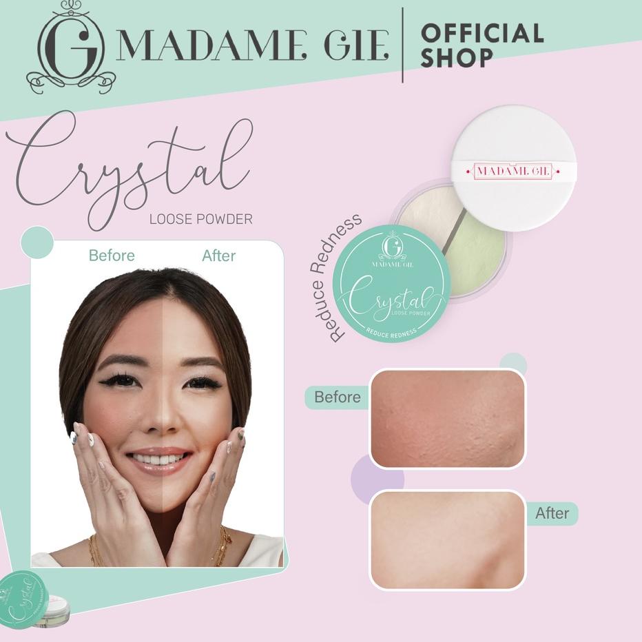 Jual [CODE CU22] Madame Gie Crystal Loose Powder - MakeUp Bedak Tabur ...