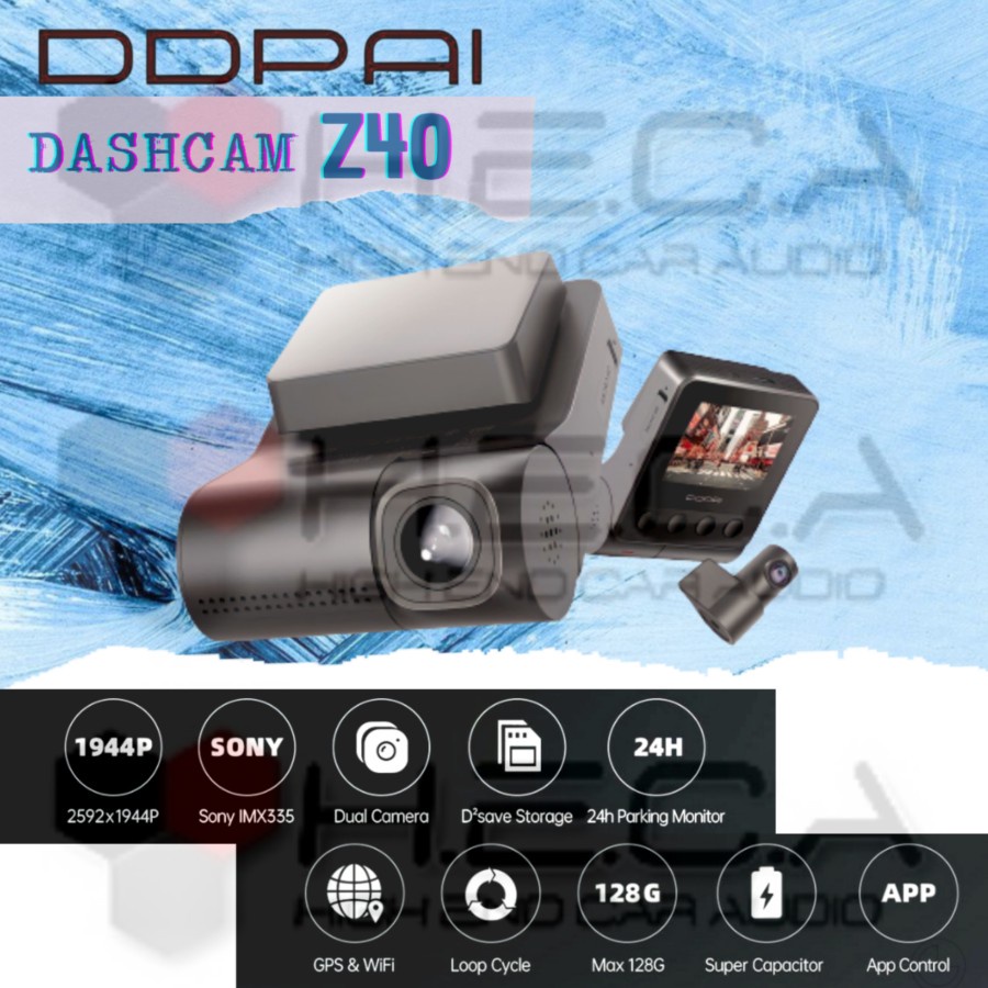 Jual DDPAI Z40 Set GPS Dashcam 3K 1944P Camera DVR WIFI Recorder CCTV ...