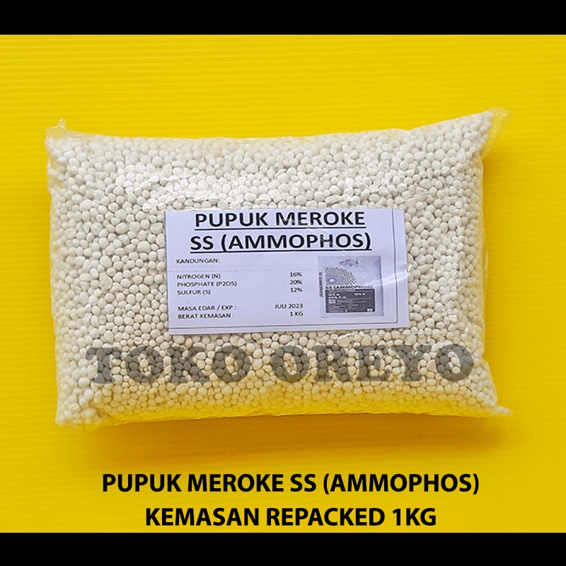 Jual PUPUK MEROKE SS AMMOPHOS 1 KG KEMASAN REPACK AMMONIUM PHOSPHAT ...