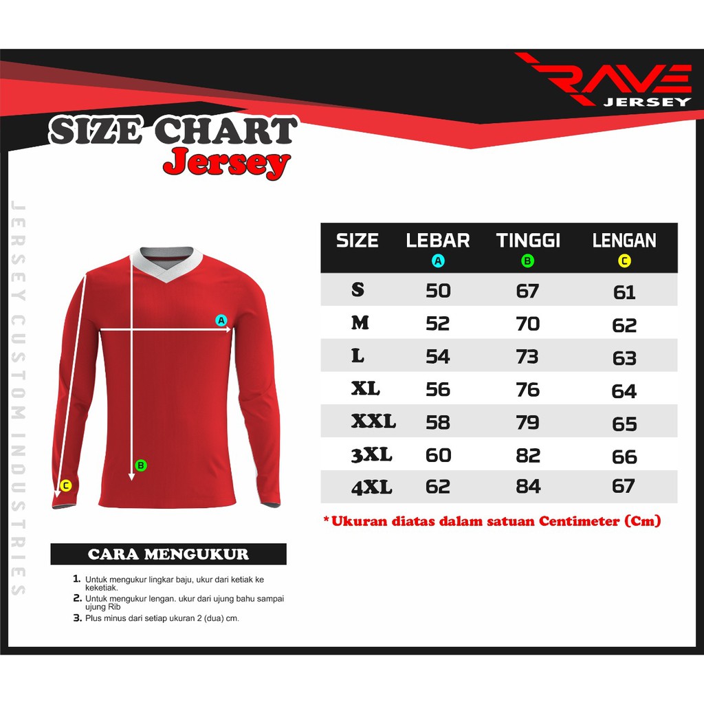 Jual JERSEY PANJANG PRINTING CUSTOM | Shopee Indonesia