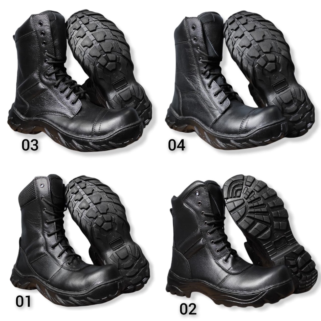 Jual SEPATU PDL PDH KULIT ASLI UJUNG BESI JATAH TNI POLRI POLPP SATPAM ...