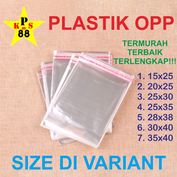 Jual Plastik OPP Undangan / Plastik kemasan sandal / Plastik seal / Plastik Garment lem berbagai ...