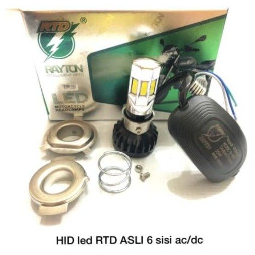 Jual Lampu Dop Depan RTD LED 6 Sisi 3 Sisi Putih Terang Universal Vario ...