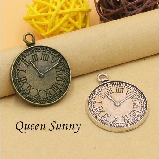 Jual Cabochon Liontin Jam Bulat Fit 25 MM (2,5 CM) Cangkang Cameo Frame ...