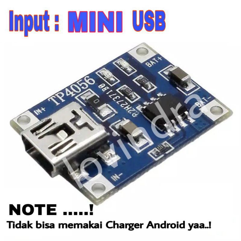 Jual Modul Charger TP4056 Socket Mini USB 5V 1A | Shopee Indonesia