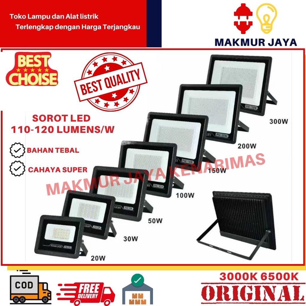 Jual LAMPU SOROT LED 150 200 300W WATT MURAH / LED SOROT 200W 300W SUPER TERANG | Shopee Indonesia