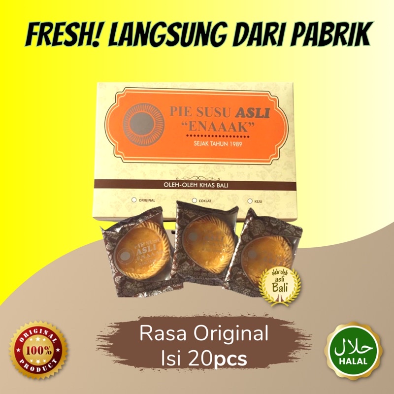 Jual Pie Susu Asli Enaaak Khas Bali Isi 20 Pcs | Shopee Indonesia