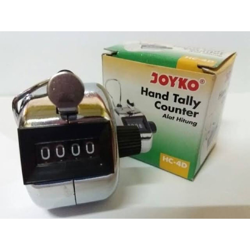 Jual Hand Tally Counter Joyko HC-4D / Alat hitung tangan 4 digit besi ...