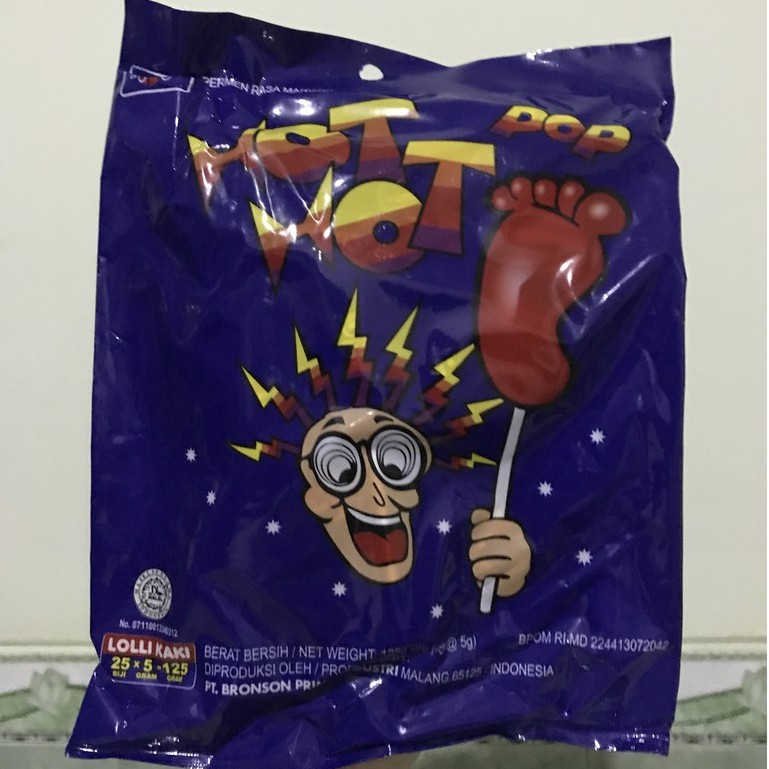 Jual Permen Hot Hot Pop / Permen Hot Kaki (1 pack isi 25 pcs) | Shopee ...
