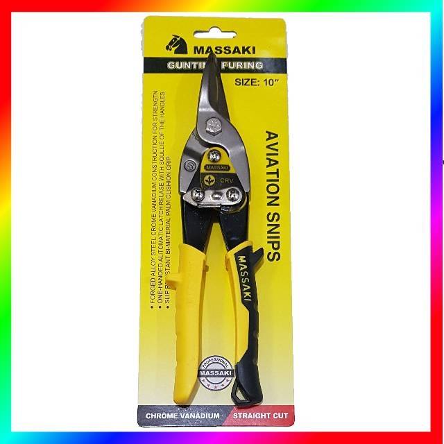 Jual Gunting furing puring baja ringan MASSAKI 10" | Shopee Indonesia
