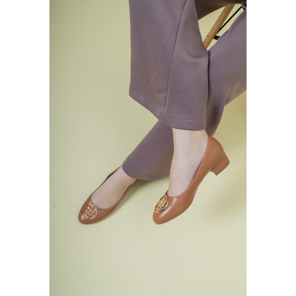 Jual NCY Shoes JOSIE Heels 3cm Warna Coklat | Shopee Indonesia