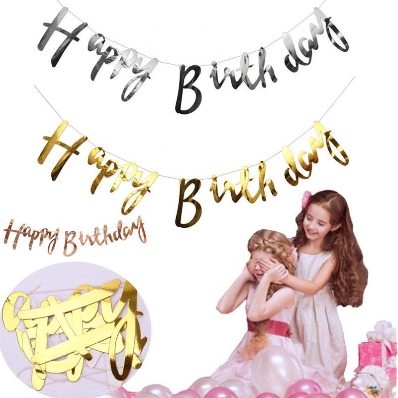 Jual Happy Birthday Garland/Banner Happy Birthday Sambung/HBD Latin ...