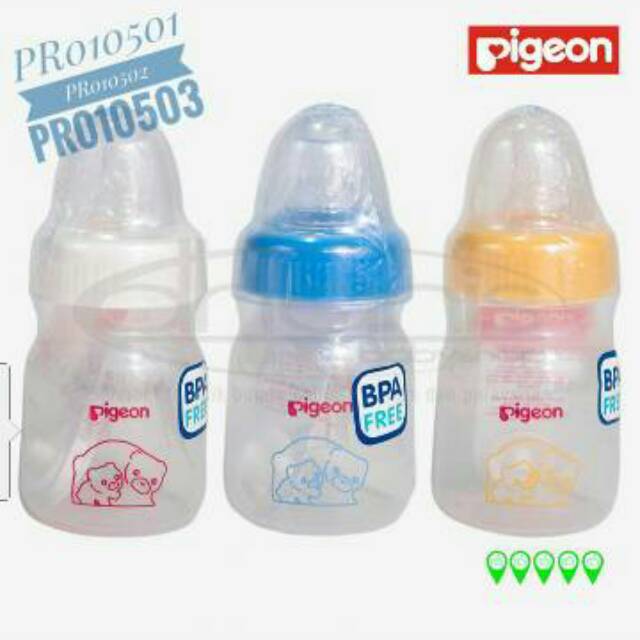 Jual botol pigeon 50ml botol dot biasa dan peristaltic | Shopee Indonesia