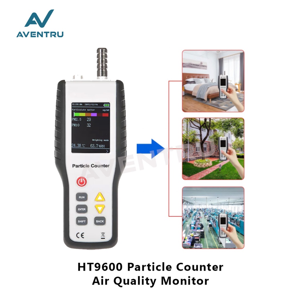 Jual Particle Counter Tester HTI HT9600 PM2.5 Detector Air Quality ...