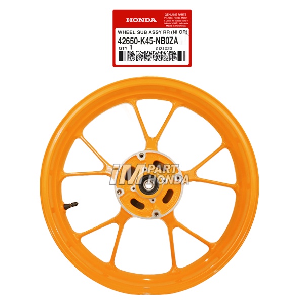 Jual 42650-K45-NB0ZA Velg Racing Belakang CBR 150 R LED K45N K45R ...