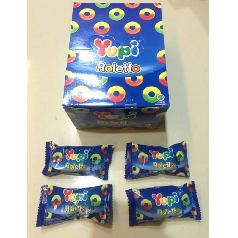 Jual Permen jelly Yupi Roletto per box isi 24 sachet | Shopee Indonesia