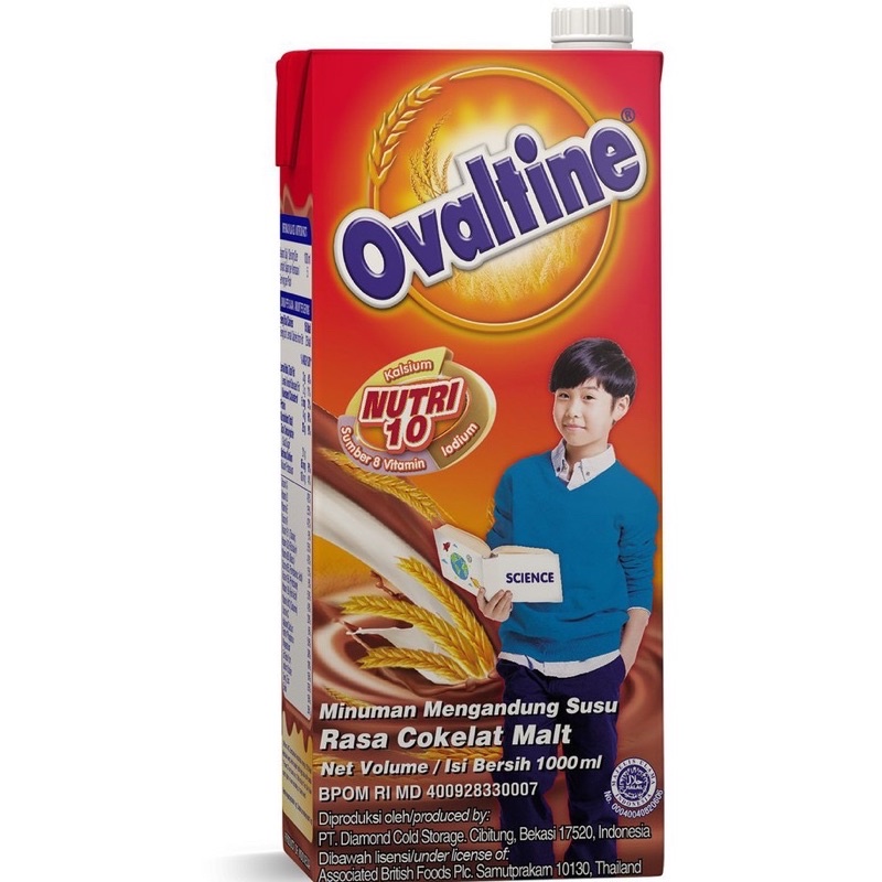 Jual Ovaltine UHT 1L Chocolate Malt Milk | Ovomaltine Susu 1 Liter Coklat 1000ml | Shopee Indonesia