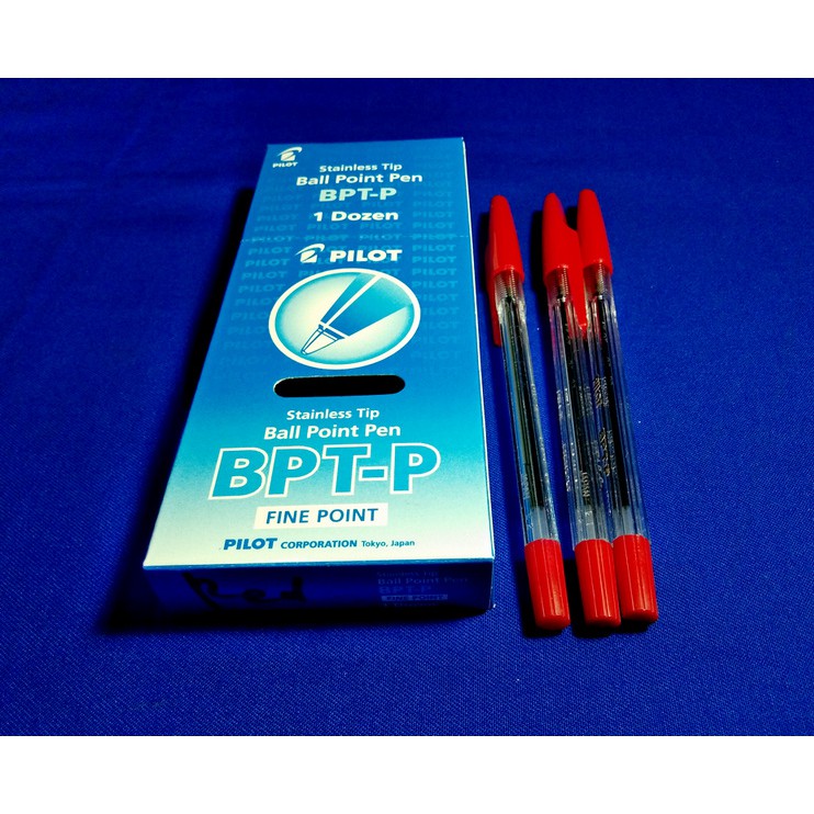 Jual Pilot BPT-P Ballpoint Pen Hitam / Biru / Merah ( 1 Pack - 12 Pcs ...