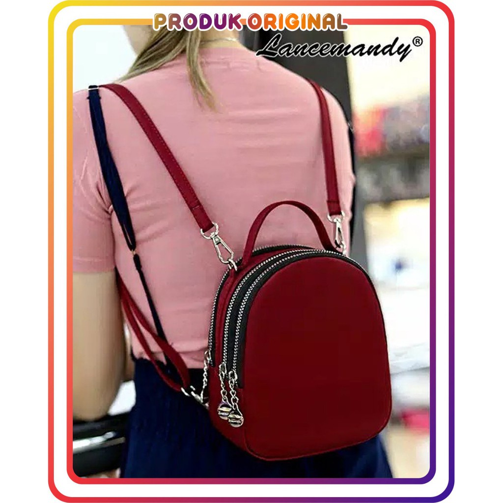 Jual COD TAS ORIGINAL LANCEMANDY RANSEL 2022 PRODUK IMPORT TAS WANITA ...