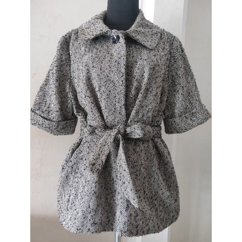 Jual wool blazer tali pinggang (PL) | Shopee Indonesia