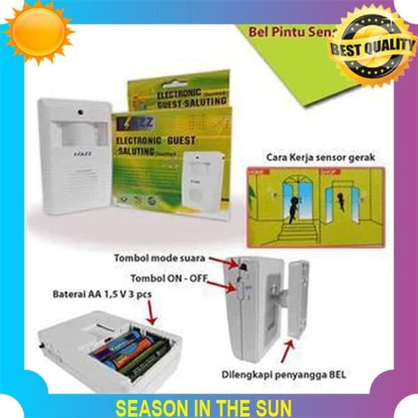 Jual Bel Rumah Wireless Dgn Sensor Gerak Untuk Mengatasi Maling ...