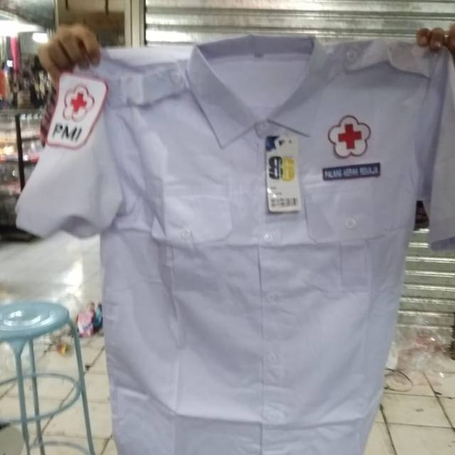 Jual Kemeja pmi putih#seragam pmi | Shopee Indonesia