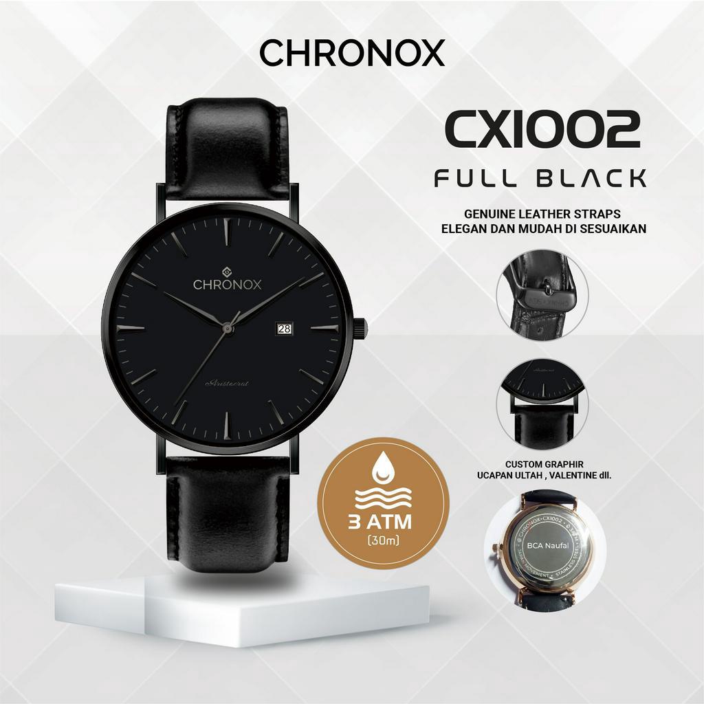 Jual CHRONOX Jam Tangan Pria Kulit Analog - CX1002 NOBLE | Shopee Indonesia