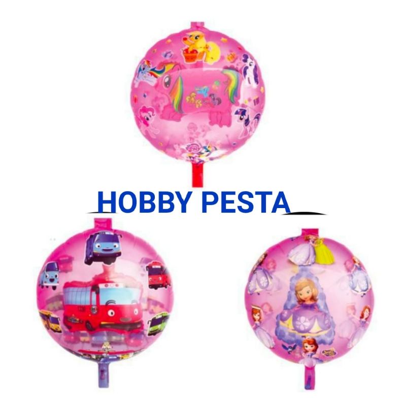 Jual BALON KARAKTER BULAT DOUBLE / BALON BULAT / BALON DOUBLE / BALON ...