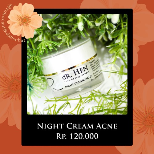 Jual dR. Hen Night Cream Acne - dR. Hen Skincare by Athena Group ...
