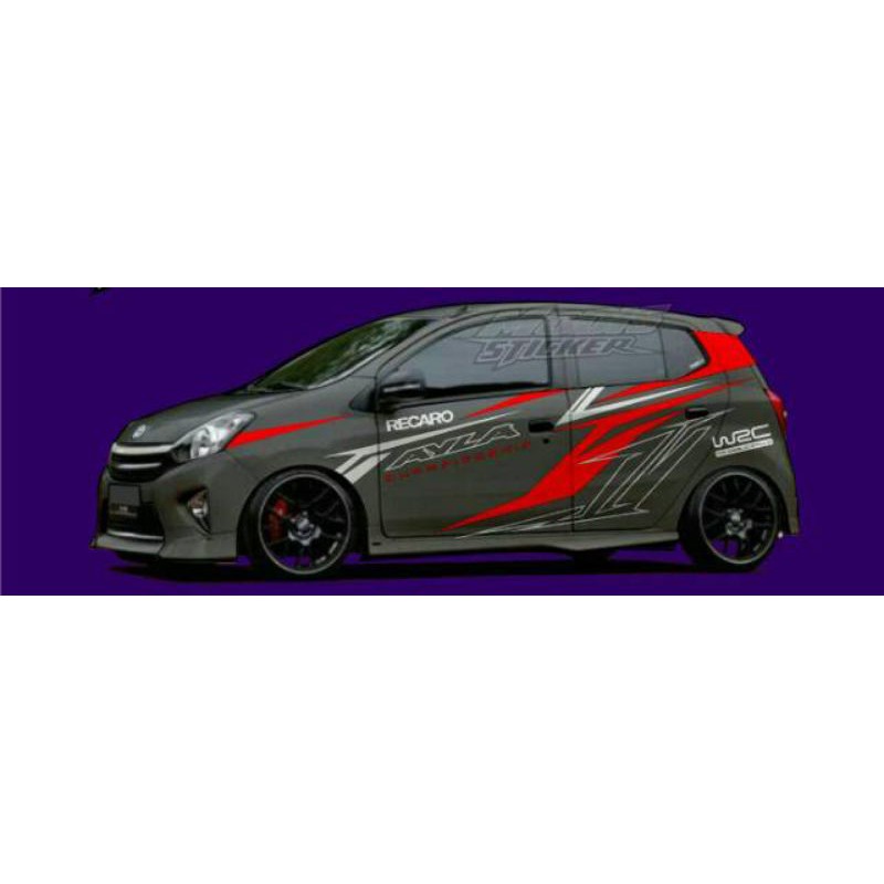 Jual Stiker sticker mobil agya ayla Honda brio Honda satya Honda jazz ...