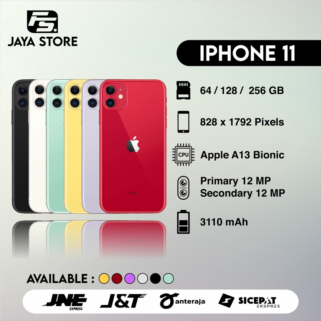 Jual Iphone 11 64 / 128 / 256 GB Fullset Second Original Good Condition ...