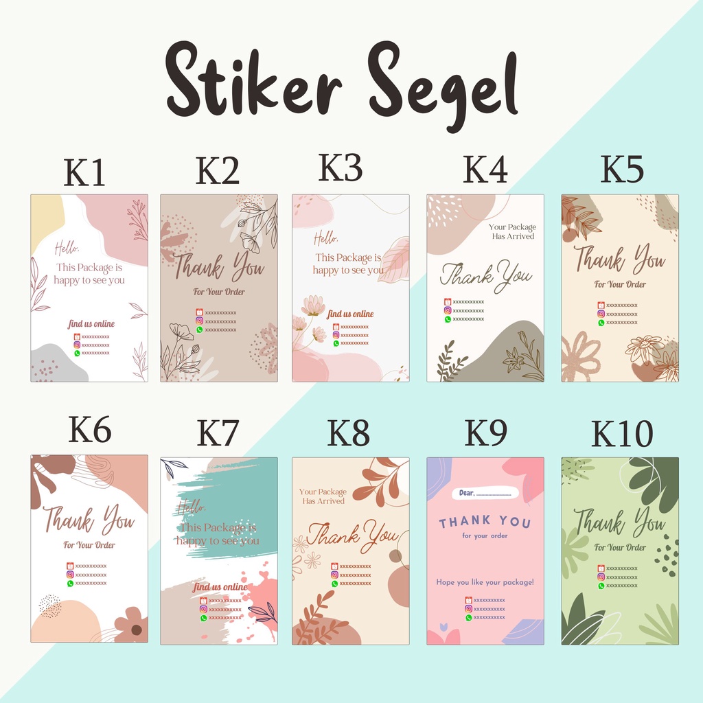 Jual Stiker Segel Packaging/ Stiker Segel Kemasan | Shopee Indonesia