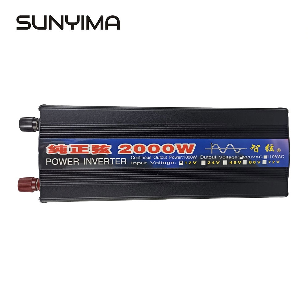 Jual Power Inverter Mobil Pure Sine Wave PSW DC 12V to AC220V 500 1000 2000 3000 4000 watt ...