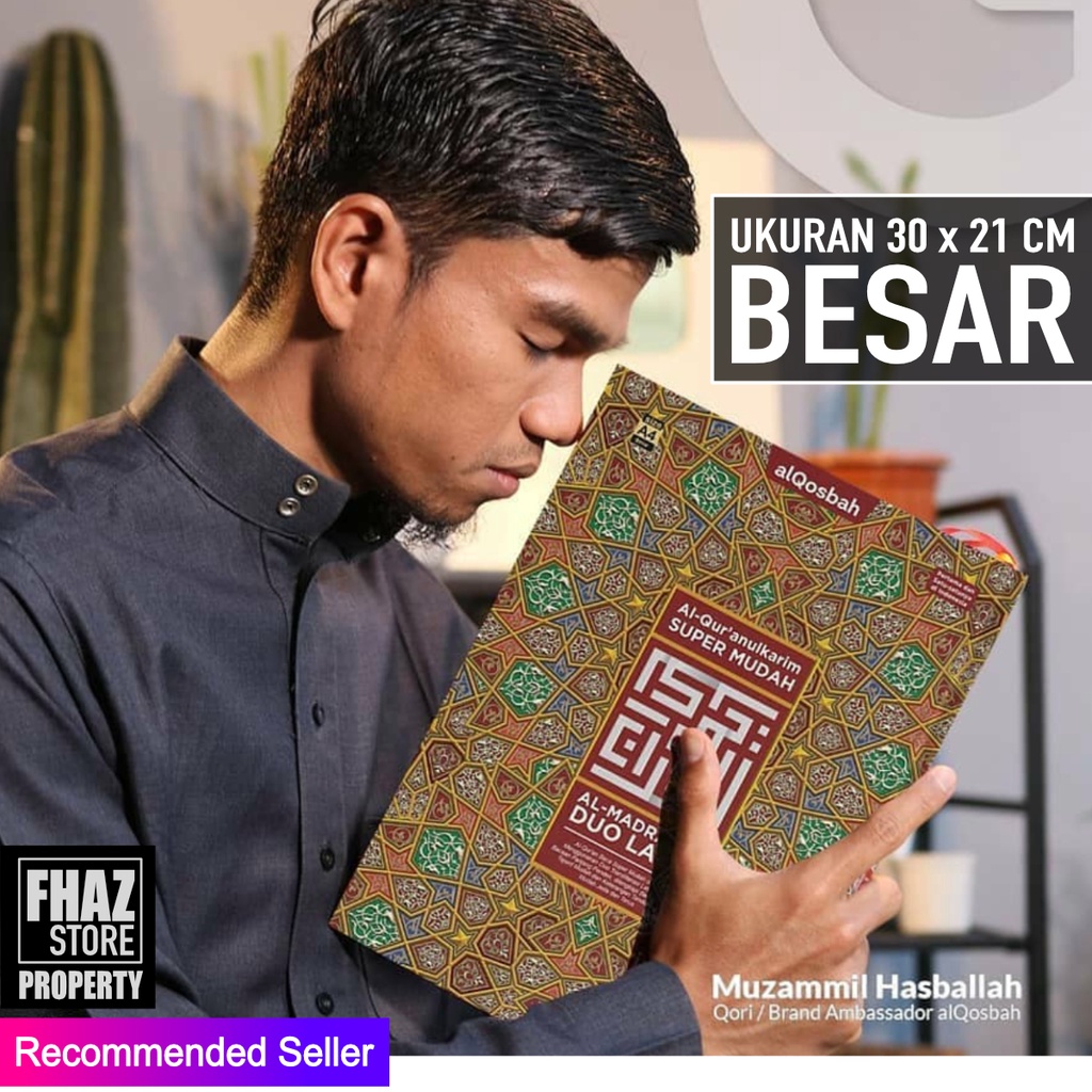 Jual Al Quran Besar Duo Latin Tajwid Warna dan Terjemah Alquran Mudah ...
