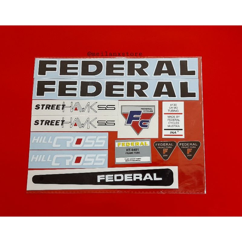 Jual Stiker Sepeda Federal Street hawk ss | Shopee Indonesia