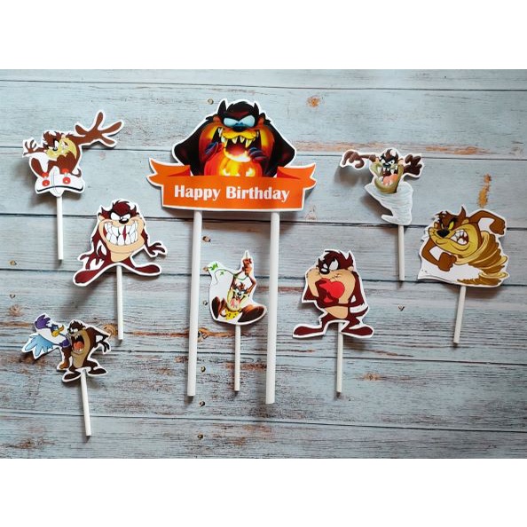 Jual satu set topper toper cake hiasan nasi tumpeng hiasan kue ulang ...