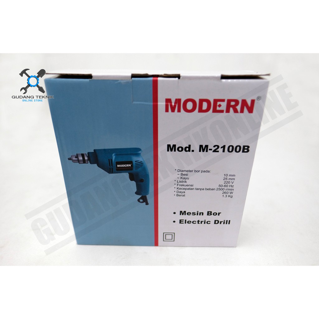 Jual Mesin Bor Modern M 2100 B / Bor Listrik Modern M2100B 10 MM ...