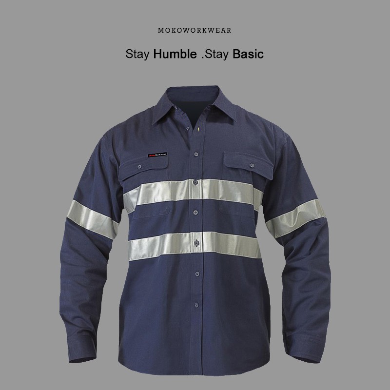 Jual WEARPACK SAFETY BAJU SERAGAM LAPANGAN NAVY BLUE | Shopee Indonesia