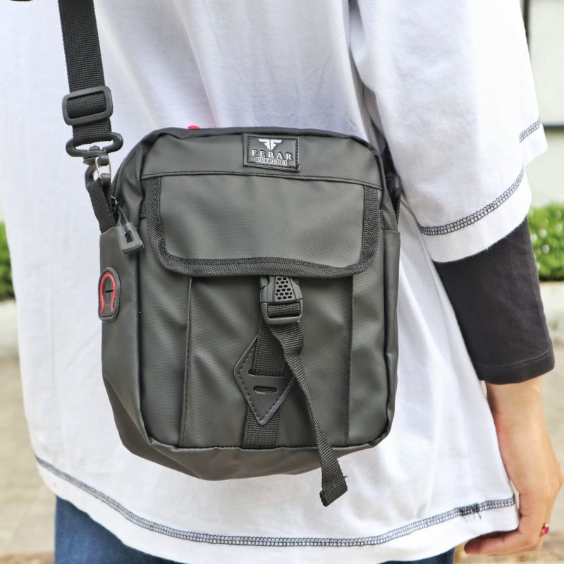 Jual Tas selempang mini pria wanita waterproof Ferar shogun/Tas kotak ...